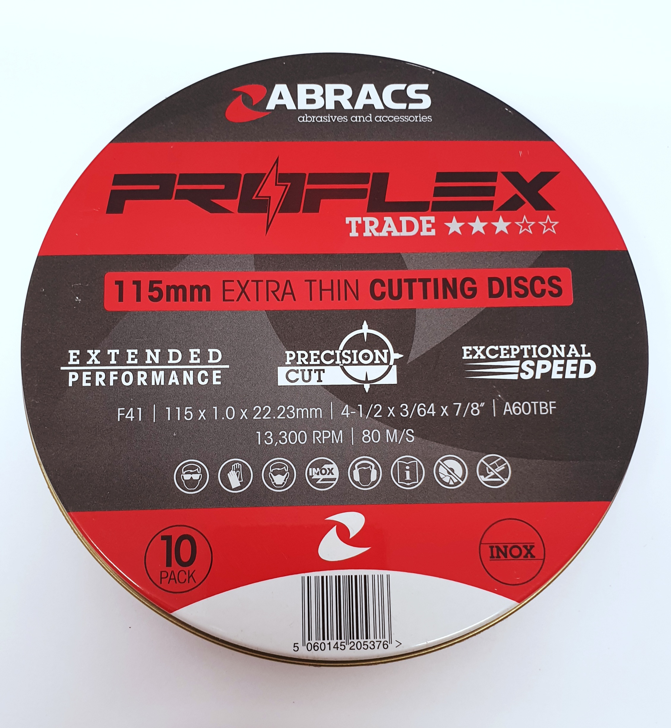 ABRACS PROFLEX EXTRA THIN CUTTING DISCS 115X1.0X22.23MM | Bison Supplies