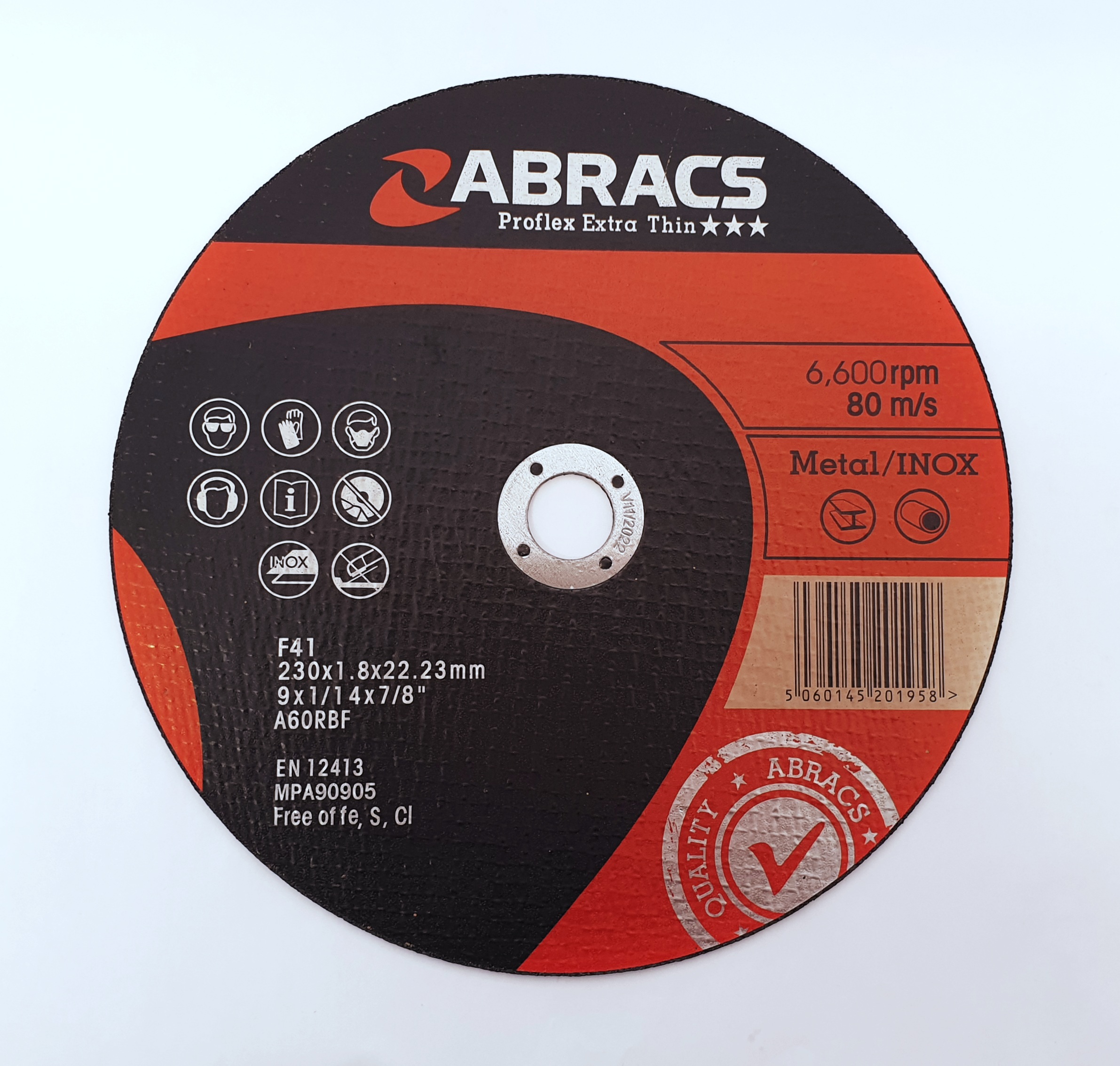 Abracs Proflex Extra Thin Discs | 230X1.8 X 22.23mm Metal/Inox