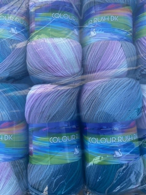 Cygnet Colour Rush DK 5x100g Pack Shade 657 Violet Ice | Bison Supplies