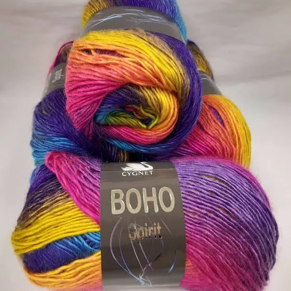 Cygnet Boho Spirit DK / Aran 100g Balls - All Colours | Bison Supplies